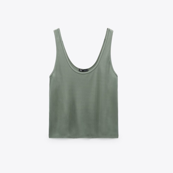 Zara | Tops | Zara Crepe Tank Top | Poshmark